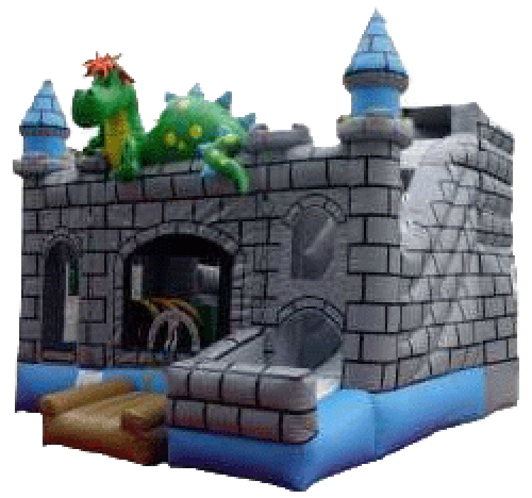 Dragon Castle Slide And Bounce Combo - Funtime Services Event Rentals ...